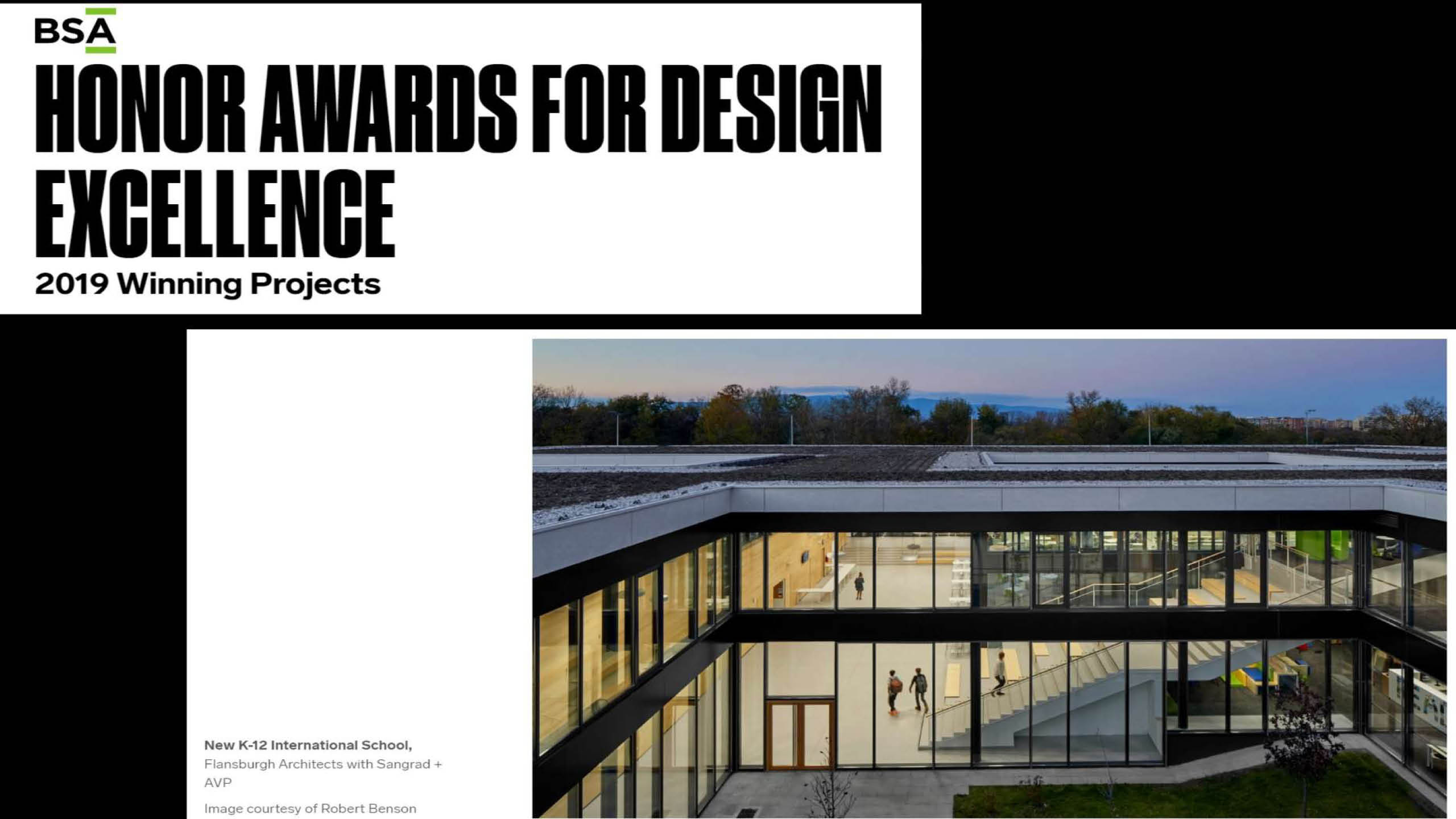 HONOR AWARD FOR DESIGN EXCELLENCE za Američku školu